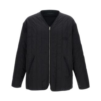 Maison Margiela Leichte- wattierte- kragenlose Jacke - - Jackets - Herren - Schwarzk - L