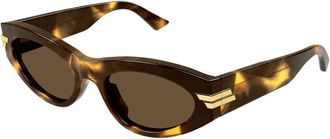Bottega Veneta Femme, Accessoires, Brun, Taille: 53 MM Lunettes de soleil &eacute;l&eacute;gantes