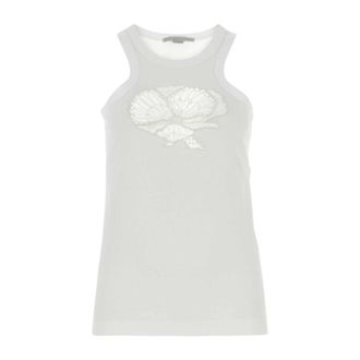 Stella McCartney Wei&szlig;e Baumwoll Tank Top - - Tops - Damen - Wei&szlig; - M