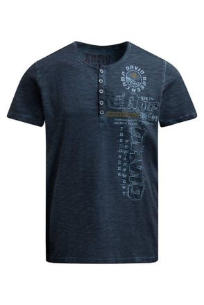 Camp David Rundhalsshirt aus Baumwolle
