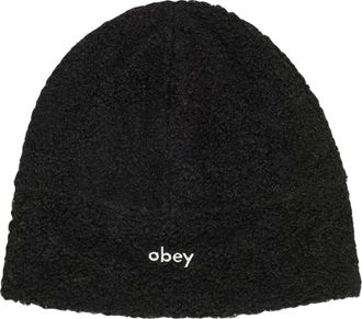 Obey unisex, Accessoires, Noir, Taille: ONE Size Boucl&eacute; Knit Beanie