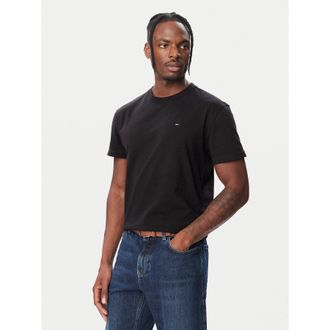 Tommy Jeans T-Shirt Tjm Reg Sflag Ss Tee Ext DM0DM22504 Schwarz Regular Fit