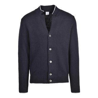 Eleventy Cardigan con bottoni - - Knitwear - Herren - Blau - 2XL