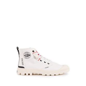 Palladium Baskets montantes Pampa Hi Urban en coton et cuir m&eacute;lang&eacute;s