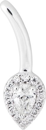 Edenly Ohrringe Knospe - 750er Weißgold und Diamanten