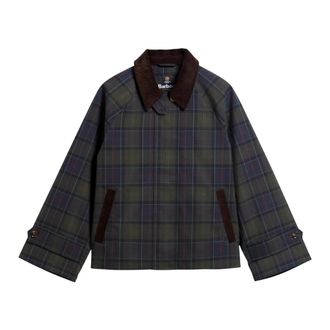 Barbour Sandra Tartan Showerproof Jacke - - Jackets - Damen - Mehrfarbig - 2XS