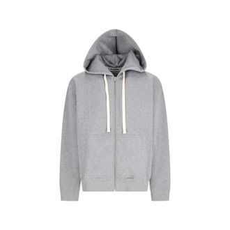 Jil Sander Zip-up Hoodie mit Logo-Print - - Sweatshirts & Hoodies - Herren - Grau - XL