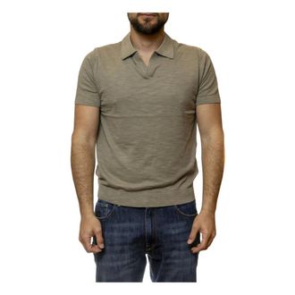 Censured Homme, Tops, Vert, Taille: S Polo en maille sans boutons