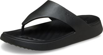 Crocs Damen Getaway Triangel-Flip, Schwarz, Gr&ouml;&szlig;e 40