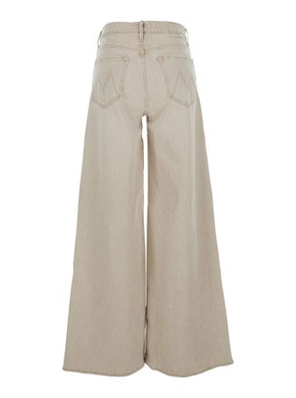 Mother Womens Denim Jeans The Undercover Sneak Beige Cotton