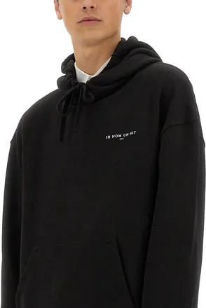 Ih Nom Uh Nit Cotton Hoodie - Black