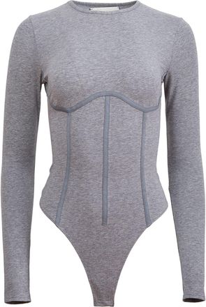 Fleur du Mal Body mit Einsätzen - Grau