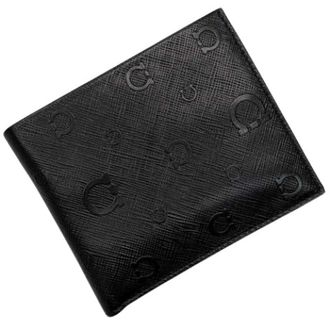Ferragamo Portefeuille en cuir Pre-owned - Homme - Pre-owned - Noir - Taille: ONE Size