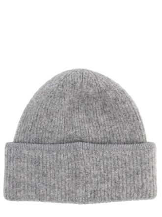 Jacquemus ACU00666AK0_0227970 Grosgrain Alpaca Wool Cap - Gray
