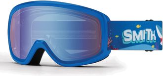 Smith Kinder Snowboardbrille Snowday Jr., Gr&ouml;&szlig;e: OneSize, Farbe: Blau, Anti-Beschlag, Passt &uuml;ber Brille (OTG), Verstellbare Riemen