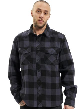 Brandit Check Shirt Herren Baumwoll Hemd 7XL Black-grey