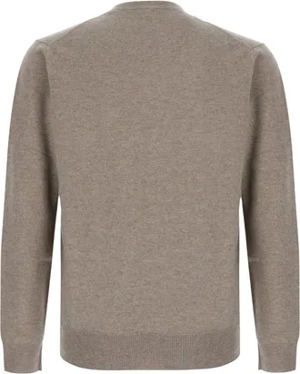 Aspesi Wool and Cashmere Crew-Neck Sweater - Beige