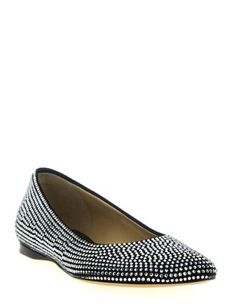 Loewe Womens Black Goatskin Ballet Flats