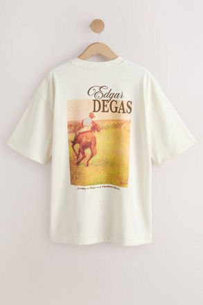 Next T-Shirt Lizenziertes Oversized Fit T-Shirt mit Grafik (1-tlg)