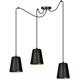 Licht-Erlebnisse Licht-erlebnisse - Pendelleuchte E27 Schwarz Metall Retro xxl verstellbar H&auml;ngeleuchte