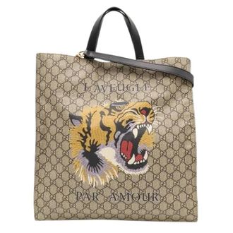 Gucci Sac cabas 2-en-1 GG Supreme Pre-owned - Femme - Pre-owned - Beige - Taille: ONE Size