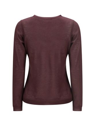 Mirror in the Sky Womens Surya Henley Cardigan Blackcurrent Kashmir-Capra Hircus Kashmir/capra Sweater