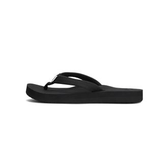 Reef Schwarze Leder-Look Zehentrenner - - Shoes - Damen - Schwarzk - 37 1/2 EU