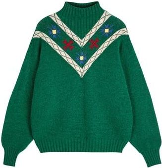 Bobo Choses Pull col montant imprim&eacute; en coton m&eacute;lang&eacute;