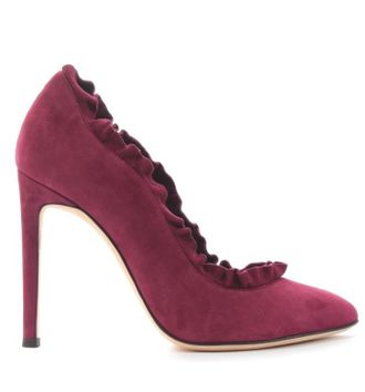 Giuseppe Zanotti Burgundy Suede Bimba 100 Pumps Size 35