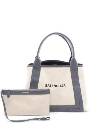 Balenciaga sac cabas S Navy Cabas (ann&eacute;es 2000) - Tons neutres