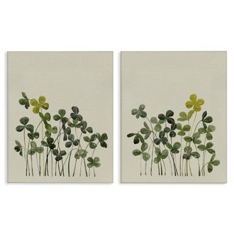 Stupell Industries Minimal Hidden Gems 2-teiliges Leinwand-Wandkunst-Set, Design von Grace Popp, 30 x 24 cm
