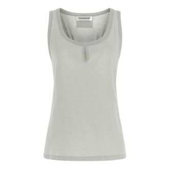 Victoria Beckham Split Tank Top - - Tops - Damen - Grau - M