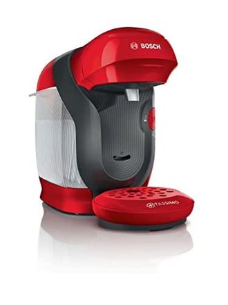 Bosch Machine &agrave; Caf&eacute; Tassimo Style, TAS1103, plus de 40 boissons chaudes, OneTouch, caf&eacute;ti&egrave;re &agrave; dosette, format compact, Intellibrew, rouge