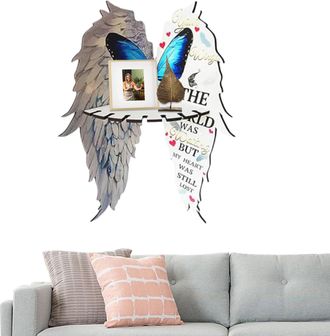 Generic Wandmontierte Eckregal Engelsflügel - Flügel Eckregale | Schmetterlingsflügel Corner Shelf | Schmetterlings-förmiger Engelsweingregal Display-Ständer 