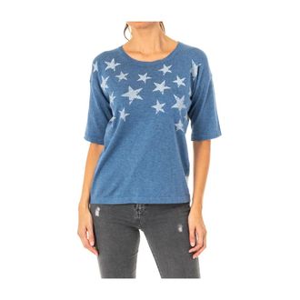 La Martina 3/4-Arm Jersey mit Stern-Design - - Tops - Damen - Blau - S