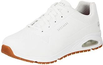 Skechers Uno Sr Sutal Hommes Formateurs, White Synthetic, 41.5 EU