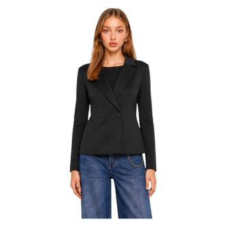 Kocca Femme, Vestes, Noir, Taille: 42 FR Blazer Droit Crois&eacute;