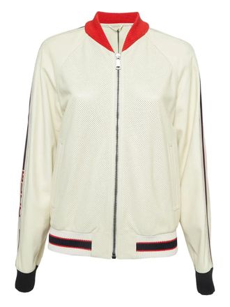 Gucci veste bomber à design perforé - Tons neutres