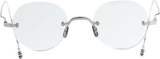 Thom Browne lunettes de vue à monture ronde - Argent