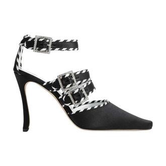 Manolo Blahnik Hangisi 105 Satin Pump - - Shoes - Damen - Schwarzk - 40 EU