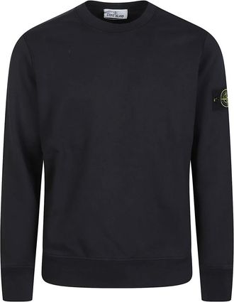 Stone Island Homme, Sweatshirts et sweats &agrave; capuche, Bleu, Taille: XL Basic Logo SweaT-shirt
