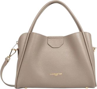 Lancaster Femme, Sacs, Gris, Taille: ONE Size Ida Double Sac &agrave; Main Magn&eacute;tique