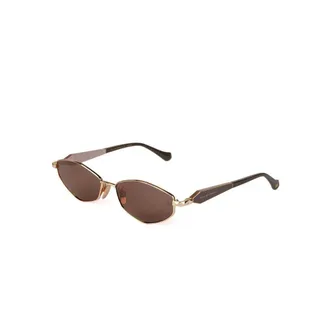 Ana Hickmann Femme, Accessoires, Jaune, Taille: 59 MM Lunettes de soleil en m&eacute;tal