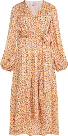 Izia Maxikleid mit Print Damen Wollwei&szlig; Mehrfarbig