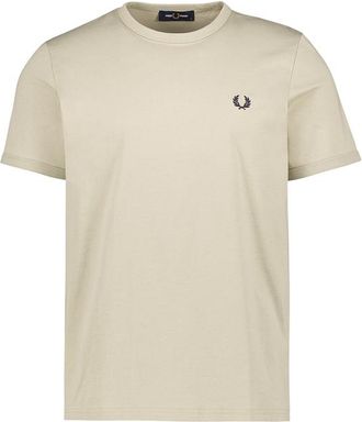Fred Perry Herren T-Shirt gr&uuml;n Baumwolle