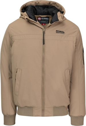 Pitbull Winterjacke Herren mit Kapuze Balboa II, Jacke M&auml;nner mit Rei&szlig;verschluss, Bequeme Seitliche Taschen, Windbreaker, Jacken Perfekt f&uuml;r Winter