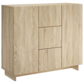 vidaXL Vidaxl Credenza Rovere Sonoma 85,5 X 31 X 75 Cm Legno