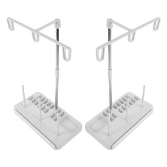 Holibanna 2 St&uuml;ck Garnrollenhalterst&auml;nder Aus Kunststoff Abnehmbar F&uuml;r N&auml;hmaschinen Und Stickgarn Flexibler N&auml;horganizer F&uuml;r Reibungslosen Fadenfluss N&auml;hzubeh&ouml;r