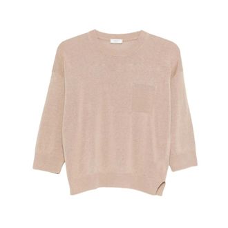 PESERICO Femme, Pulls, Beige, Taille: 46 FR Pull Orn&eacute;