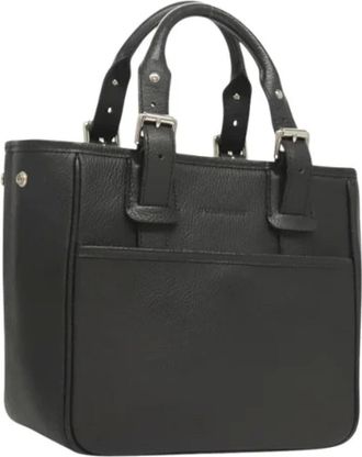 Burberry Pre-owned Cuir sacs-main - Femme - Pre-owned - Noir - Taille: ONE Size